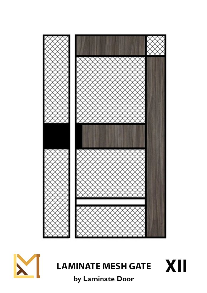 Laminate Mesh Gate Design 12 | Pet Friendly Laminate Mesh Gate SG